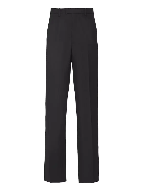 Prada Tailored Straight-leg Trousers - Black