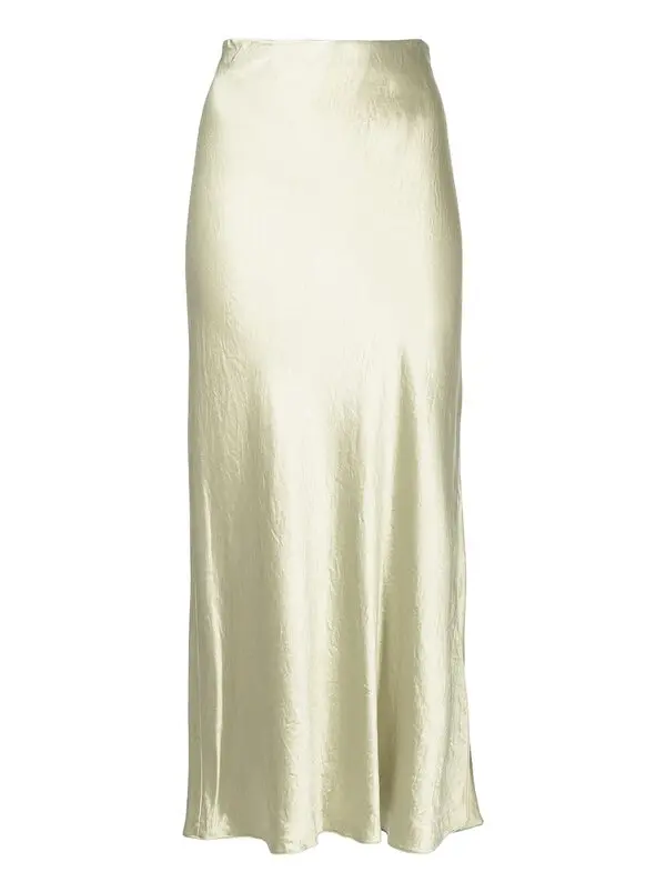 Vince Slit-detail Slip Skirt - Green