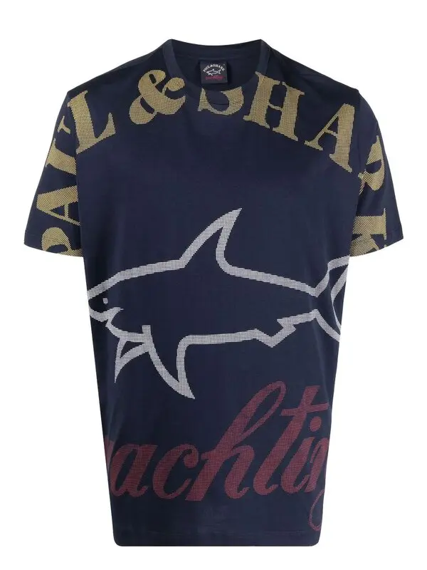 Paul & Shark Maxi Logo-print T-shirt - Blue
