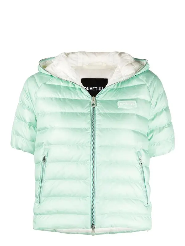 Duvetica Vernia Short-sleeved Puffer Jacket - Green