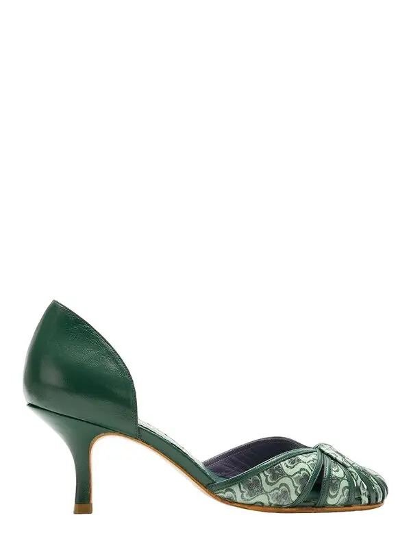 STUDIO CHOFAKIAN Leather Sarah Pumps - Green