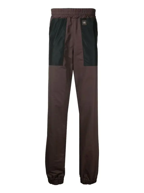 (DI)VISION Colour-block Track Pants - Brown