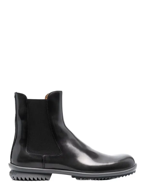MAISON MARGIELA Square Toe Chelsea Boots - Grey