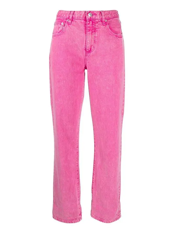 Michael Kors Mid-rise Straight Jeans - Pink