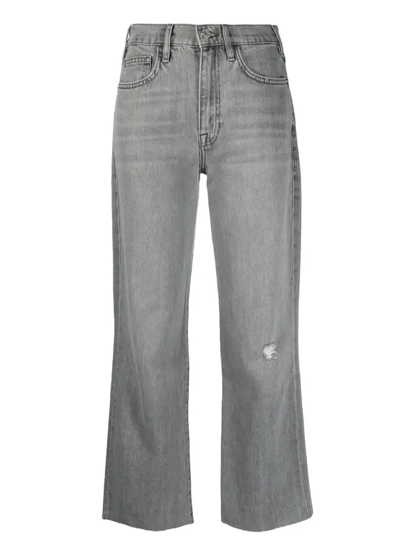 FRAME Le Jane Straight-leg Jeans - Grey