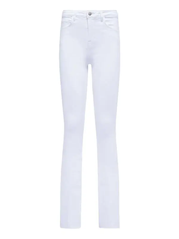 L'Agence Ruth High-waisted Straight Jeans - Blanc