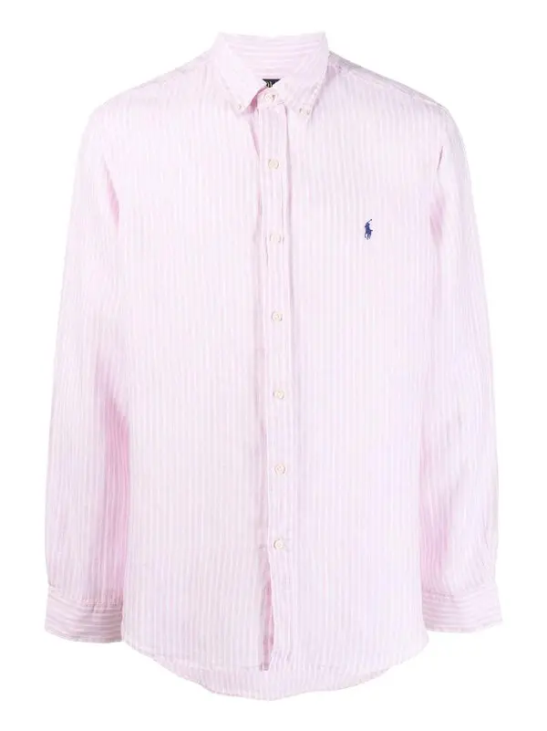Polo Ralph Lauren Polo Pony Striped Shirt - Pink
