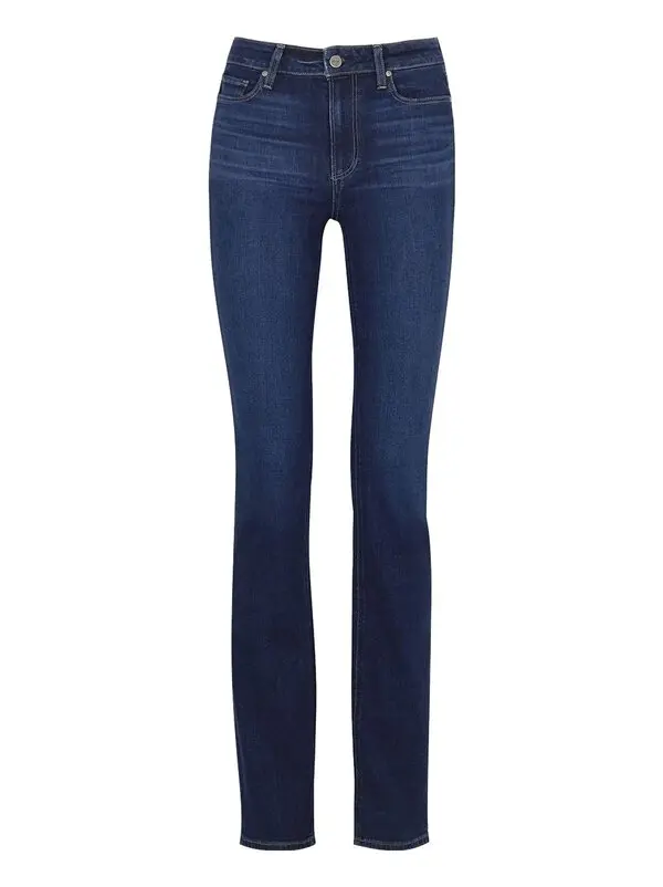 Paige Hoxton Transcend Straight-leg Jeans - Dark Blue