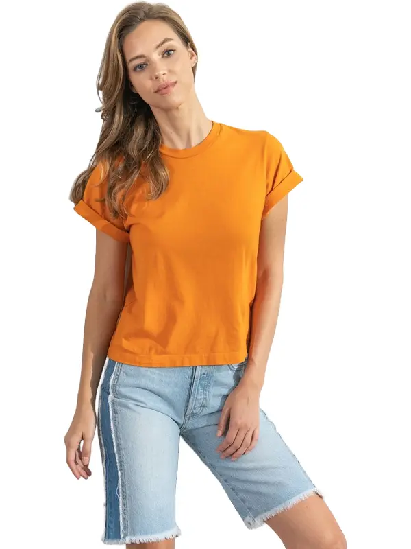 SIWY Melinda Short Sleeve T-shirt - Orange