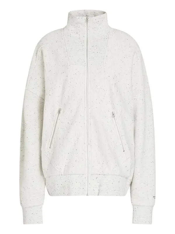 Rag & Bone Donegal Organic French Cotton Terry Zip-up Jacket - Light Gray
