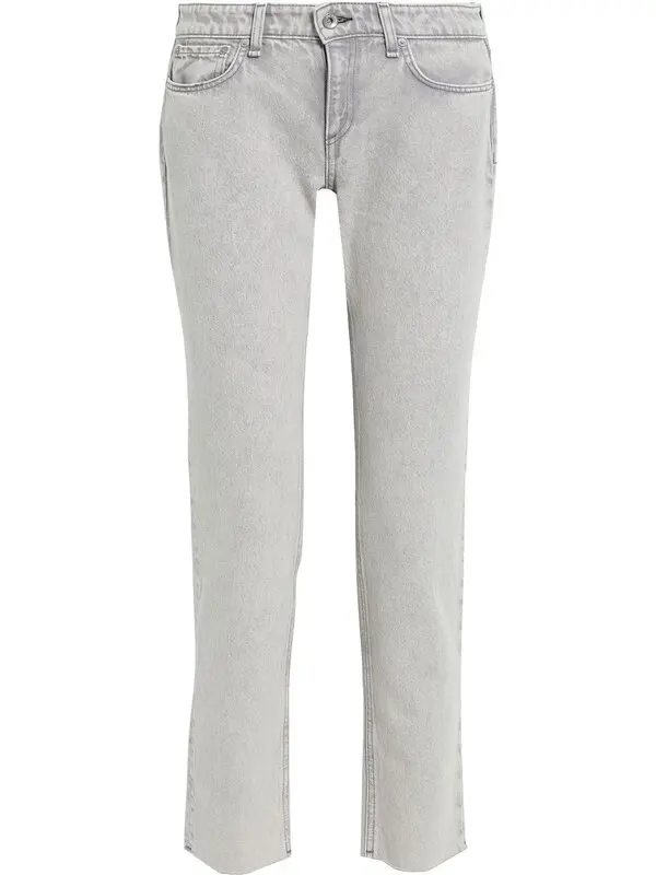 Rag & Bone Dre Low-rise Boyfriend Jeans - Gray