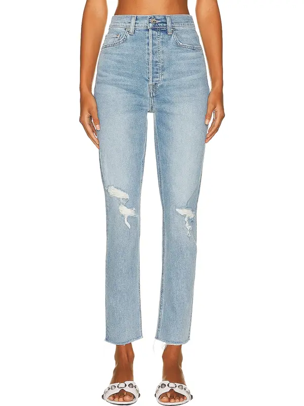 GRLFRND Piper Super High Rise Slim Jeans - La Jolla