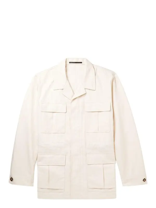 Loro Piana Mojave Camp-collar Field Jacket - Neutrals