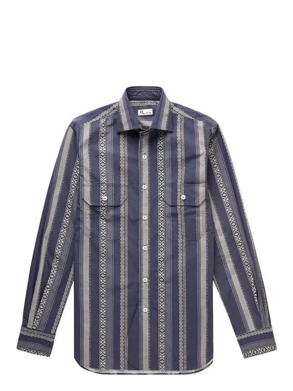 DOPPIAA Aantero Striped Cotton-poplin Shirt - Multi