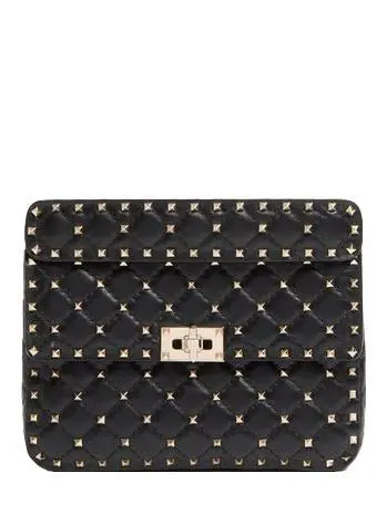 Valentino Garavani Rockstud Spike Medium Bag - Black