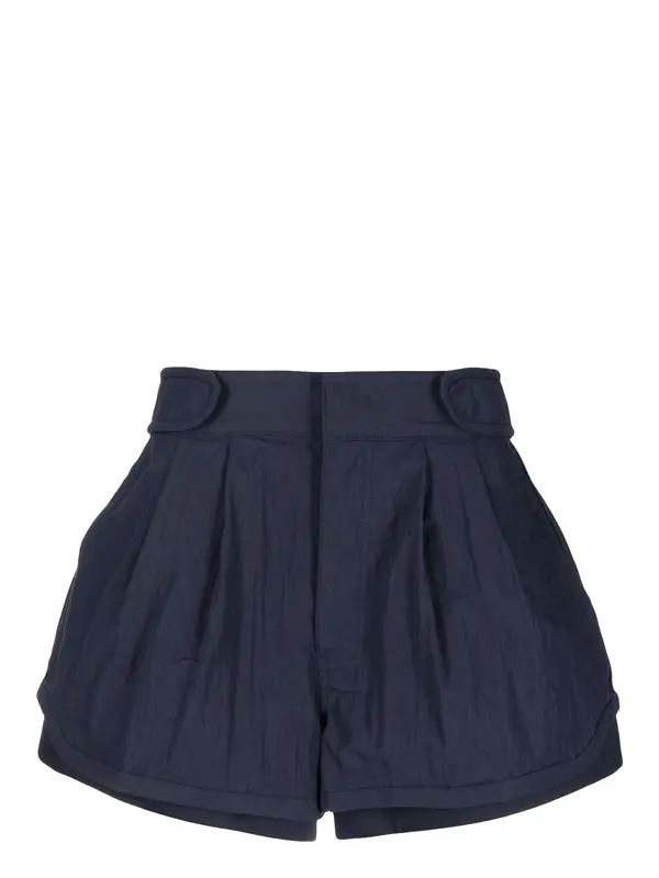 JUUN.J Double Layer Pleated Shorts - Blue
