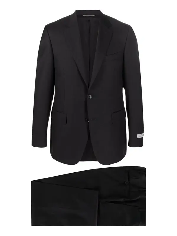 Canali Tailored Single-breasted Suit - Black