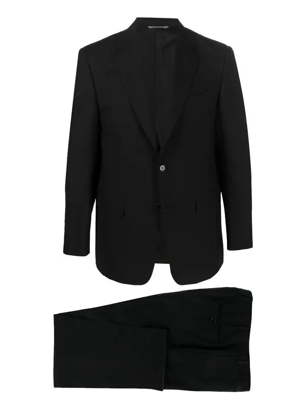 Canali Tailored Single-breasted Suit - Black
