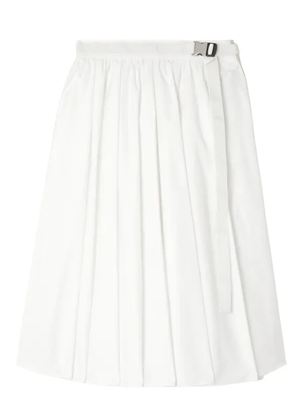Moncler Shell Midi Skirt - White