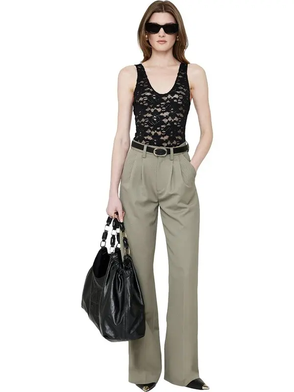 ANINE BING Carrie Pant - Green Khaki