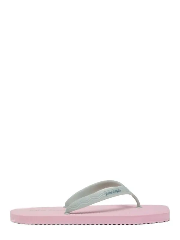 Palm Angels Logo-print Flip Flops - Blue
