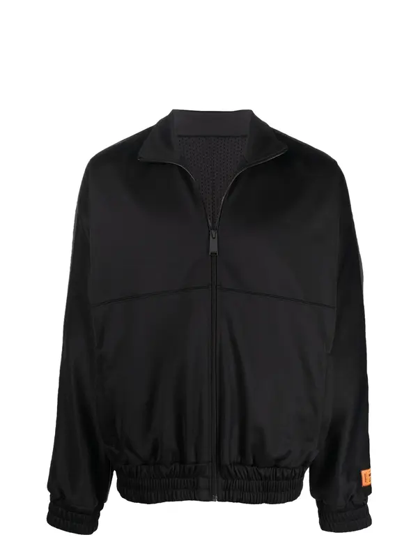 Heron Preston Logo-stripe Zipped Track Jacket - Black