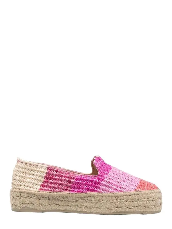 Manebí Yucatan Woven Espadrilles - Pink