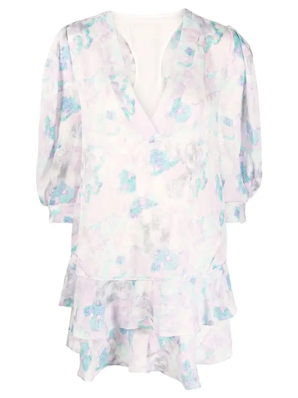 IRO PARIS Oslona Floral-print Dress - Pink
