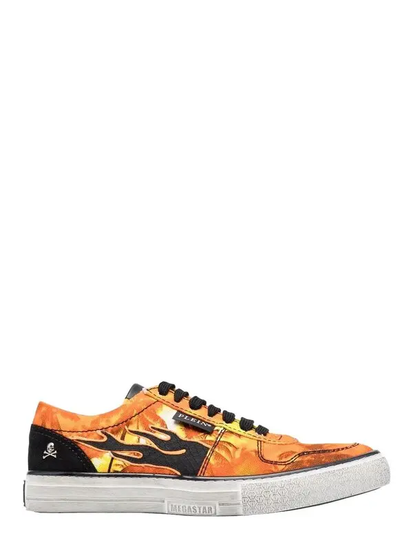 Philipp Plein Flame Low-top Sneakers - Orange