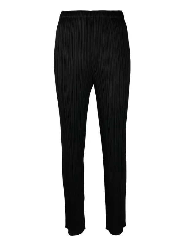 Issey Miyake Straight Trousers - Black