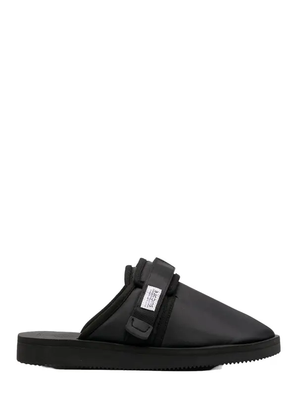 Suicoke Logo Patch Slippers - Black