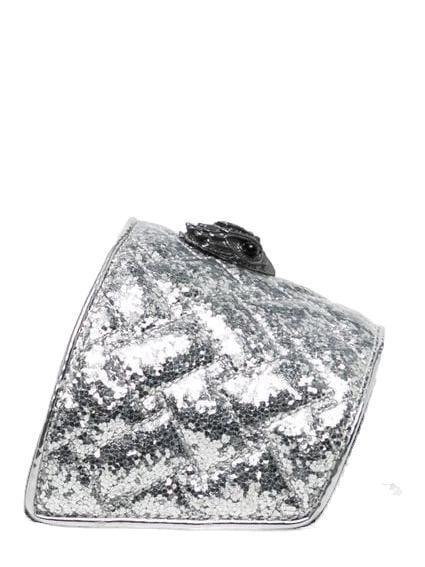 Kurt Geiger Metallic-effect Open-toe Slides - Silver