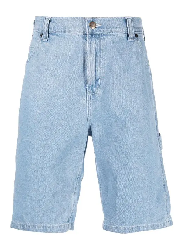 Dickies Knee-length Denim Shorts - Blue