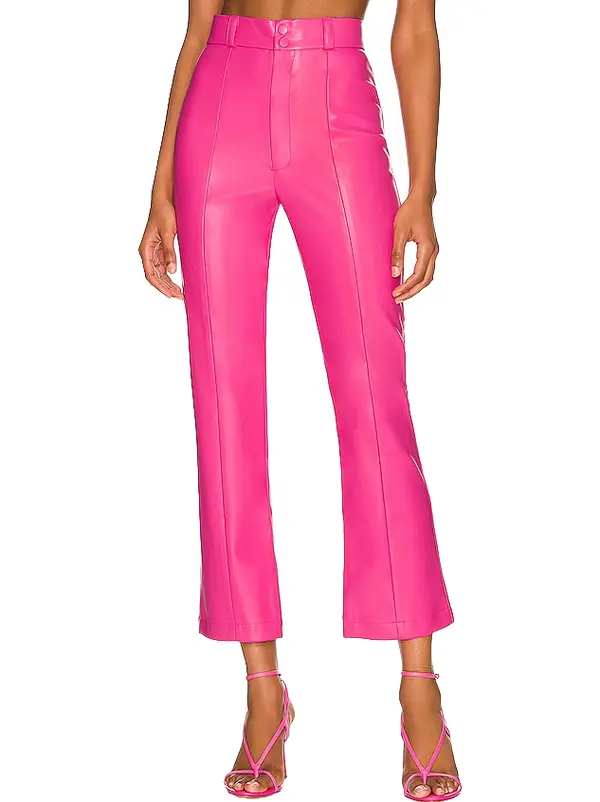 Bardot Polly Faux Leather Pants - Hot Pink
