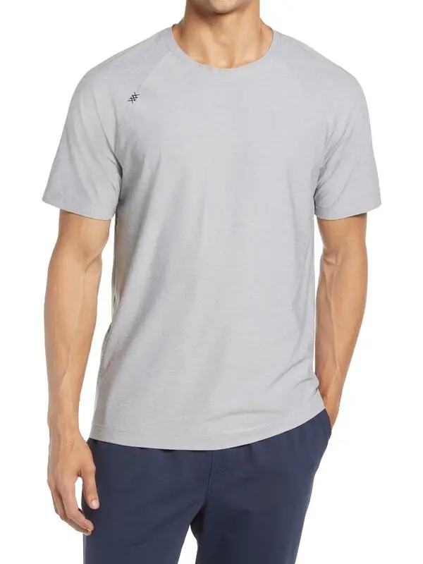 RHONE Reign Performance T-shirt - Light Grey Heather