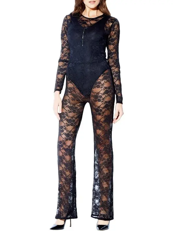 HAUTY Lace Catsuit - Black