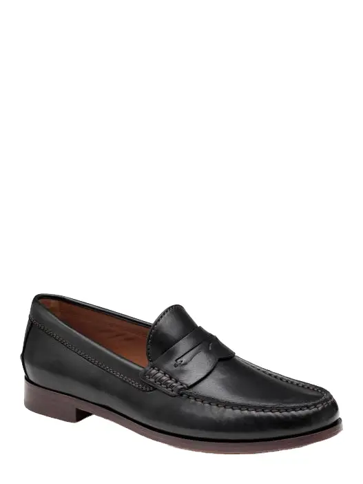 Johnston & Murphy Baldwin Penny Loafer - Black