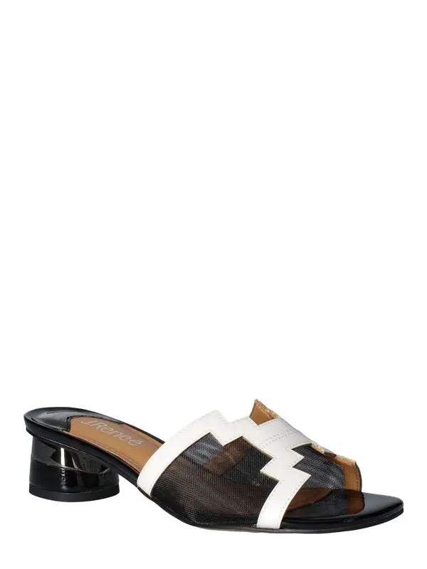 J. Reneé Amorra Slide Sandal - White/black