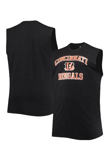 Profile Cincinnati Bengals Big & Tall Muscle Tank Top - Black