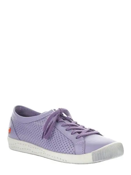 Fly London Ica Leather Sneaker - Violet