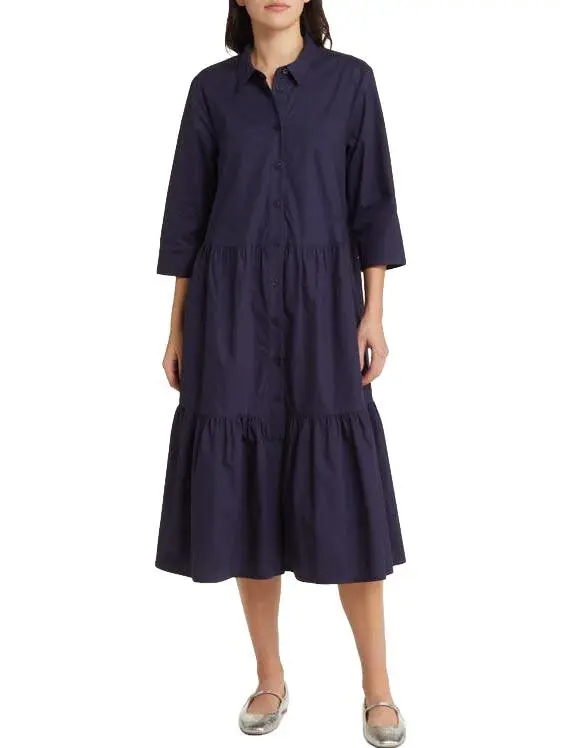 MASAI COPENHAGEN Cotton Shirt Dress - Maritime Blue