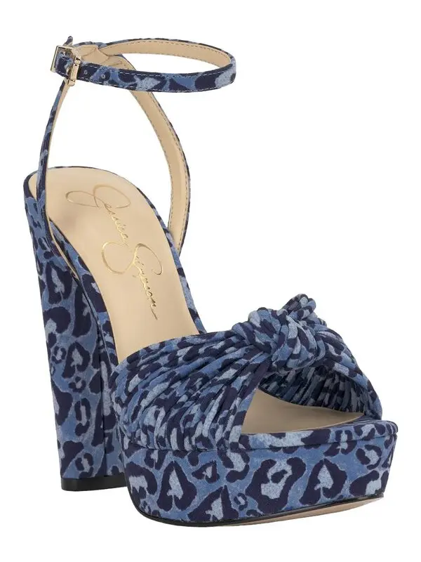 Jessica Simpson Immie Platform Sandal - Blue Multi