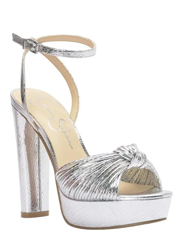 Jessica Simpson Immie Platform Sandal - Silver