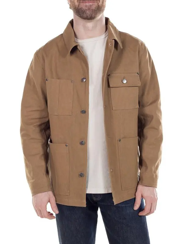 SCHOTT Cotton Canvas Jacket - Khaki