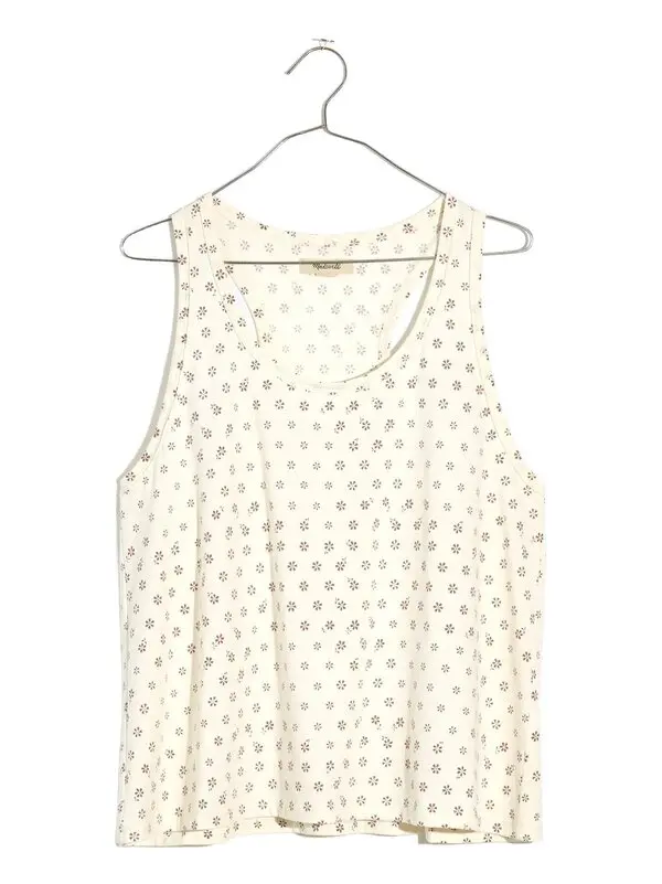 Madewell Raw-edge Pajama Tank - Antique Cream