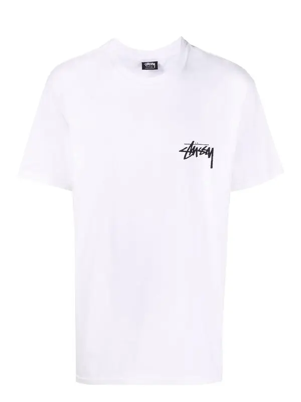 StÜssy Dice Logo-print T-shirt - White
