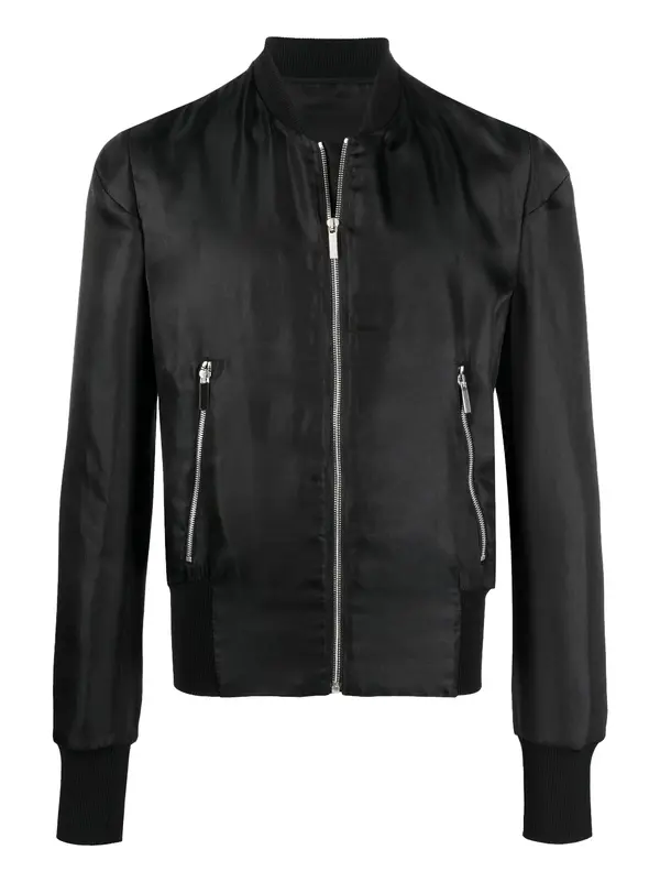 SAPIO Zipped-up Bomber Jacket - Black