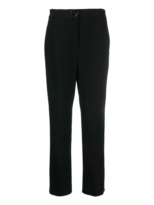 Moschino Heart Button Detail Trousers - Black