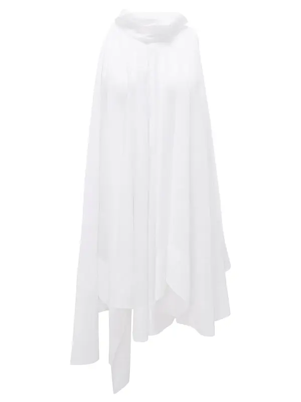 JW Anderson Asymmetric Hem Midi Dress - White