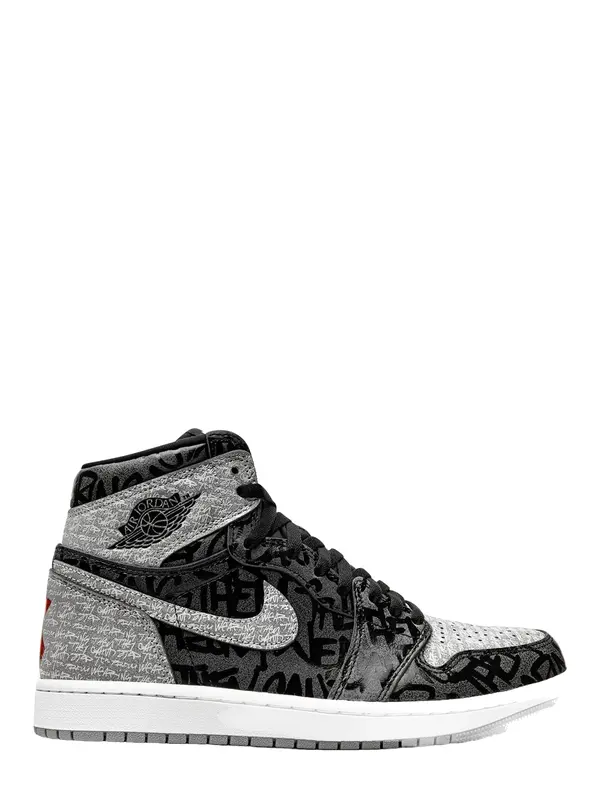 JORDAN Air 1 High Rebellionaire Sneakers - Black